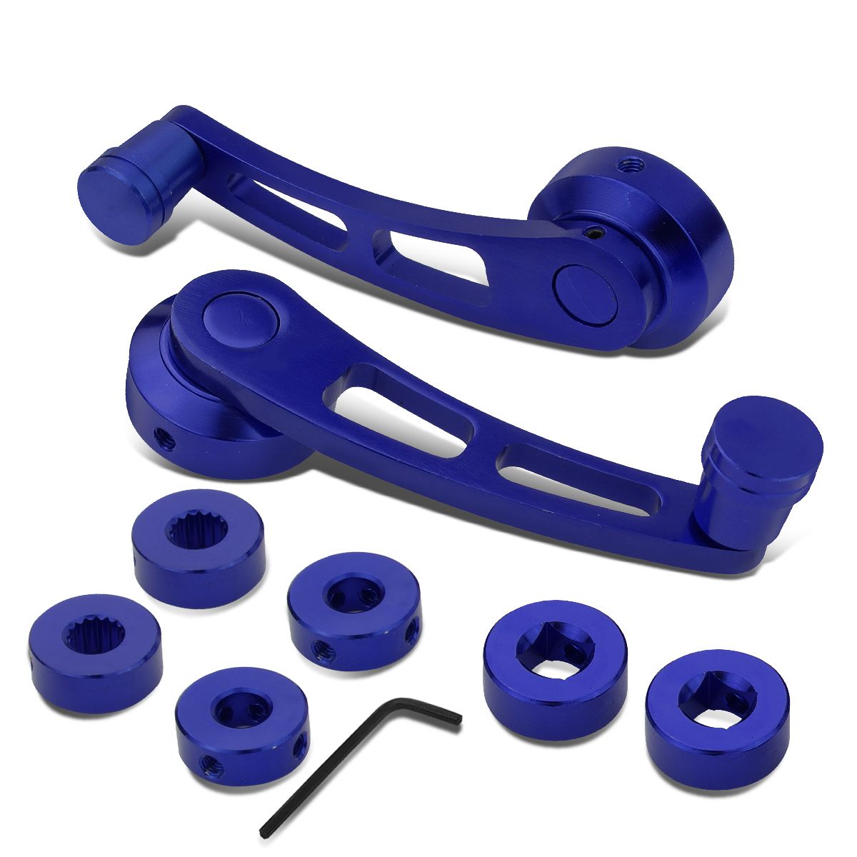 Aluminum Anodized Universal Car Manual Window Crank Handles Fits 3/8 ...