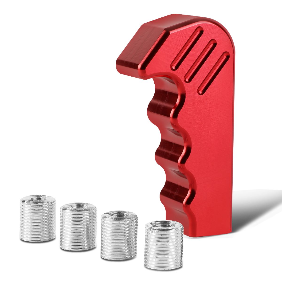Aluminum Pistol Hand Grip Style Shifter Shift Knob [Manual Only] - Red