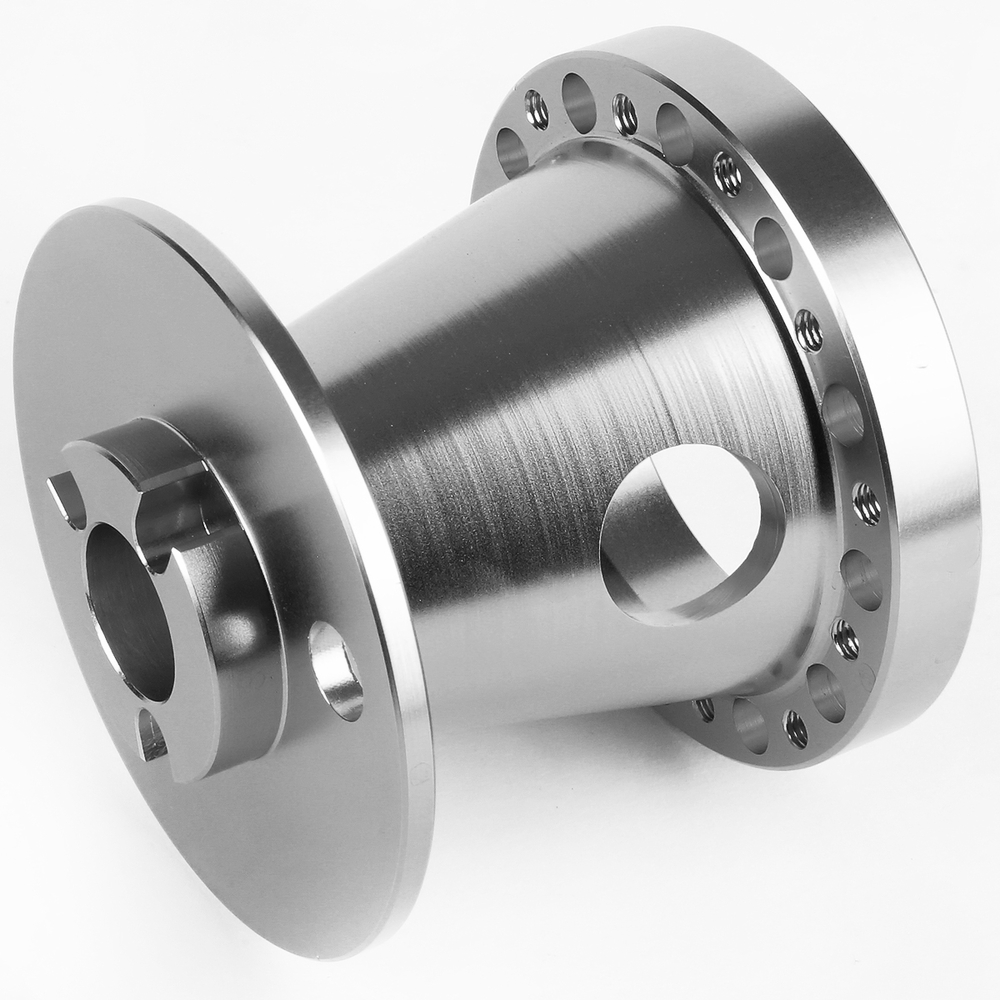 Aluminum Steering Wheel 6-Hole Hub Adaptor Kit Silver - Mitsubishi ...