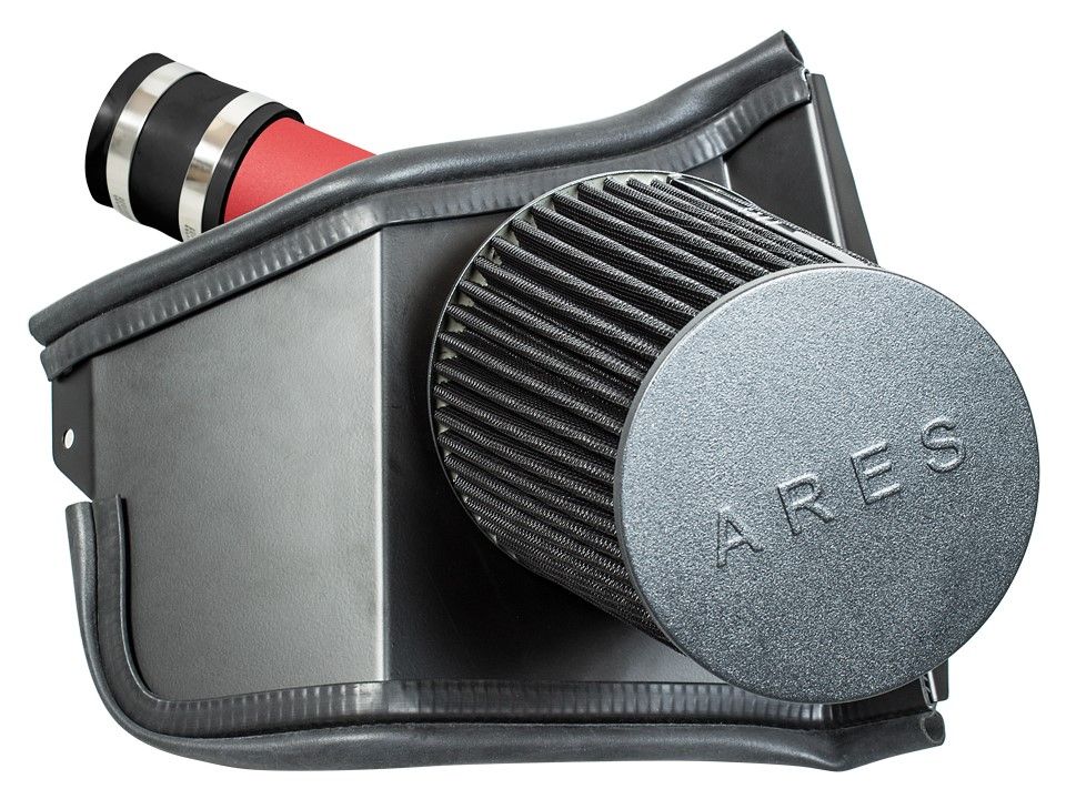 ARES Black Subaru 08-14 WRX/STi 2.5L Turbo Cold Air Intake + Heat Shield