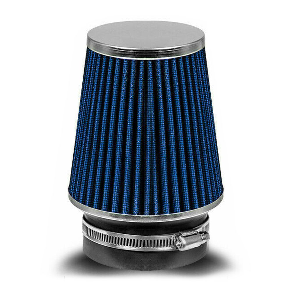 Blue 3" 76Mm Inlet Narrow Air Intake Cone Replacement Quality Dry Air ...