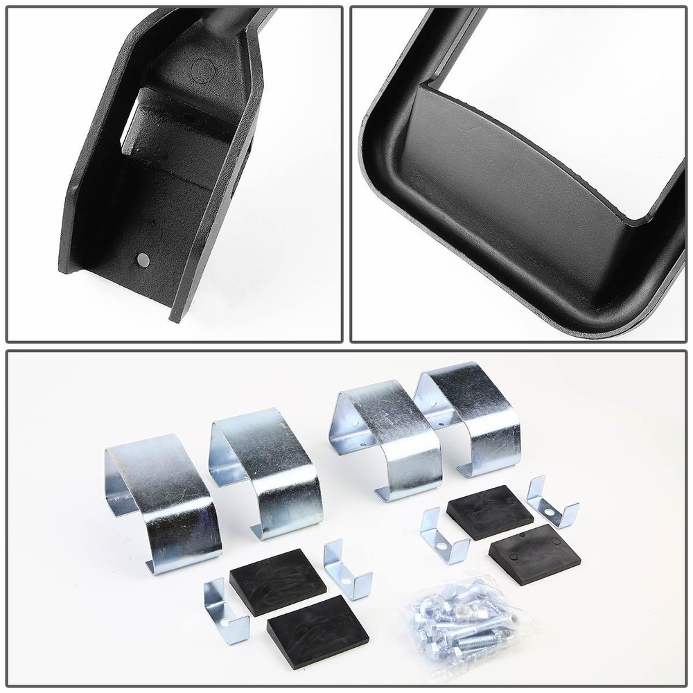 Bully 2-Pair of Black Aluminum Side Step Bar [Chevy / Dodge / Ford ...