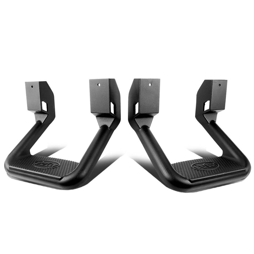 Bully Pair of Black Aluminum Side Step Bar [Chevy / Dodge / Ford / GMC ...