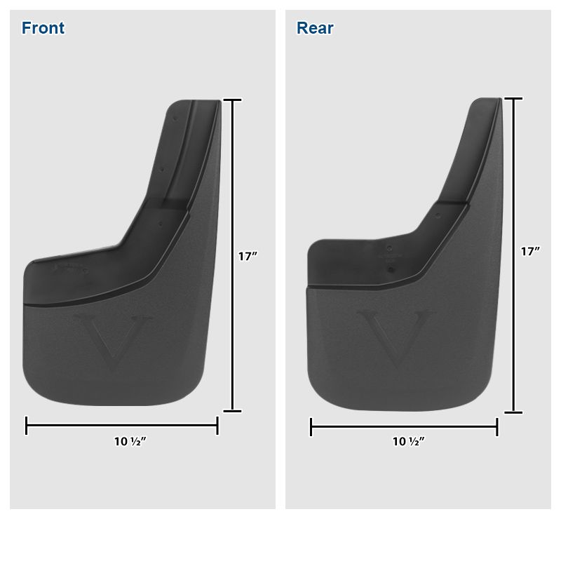 Chevy 14-18 Silverado Pickup Front & Rear Mud Flaps Splash Guards ...