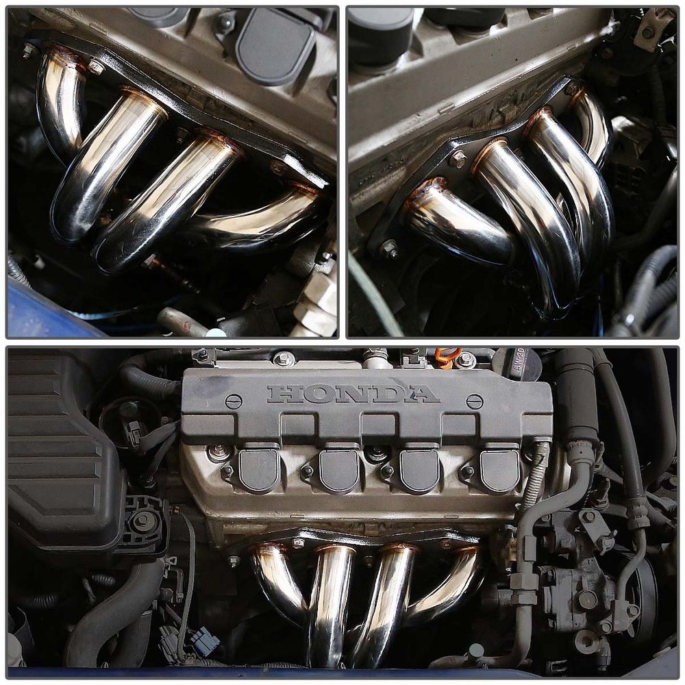 DNA 01-05 Honda Civic DX / LX D17A1 1.7L Em2 Stainless Racing Manifold ...