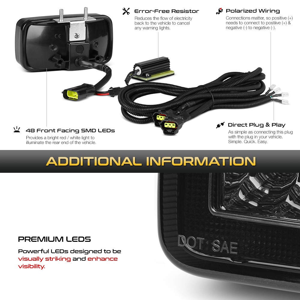 Euro LED Rear Fog+Reverse Lights For 1990-2018 Mercedes Benz W463 G ...