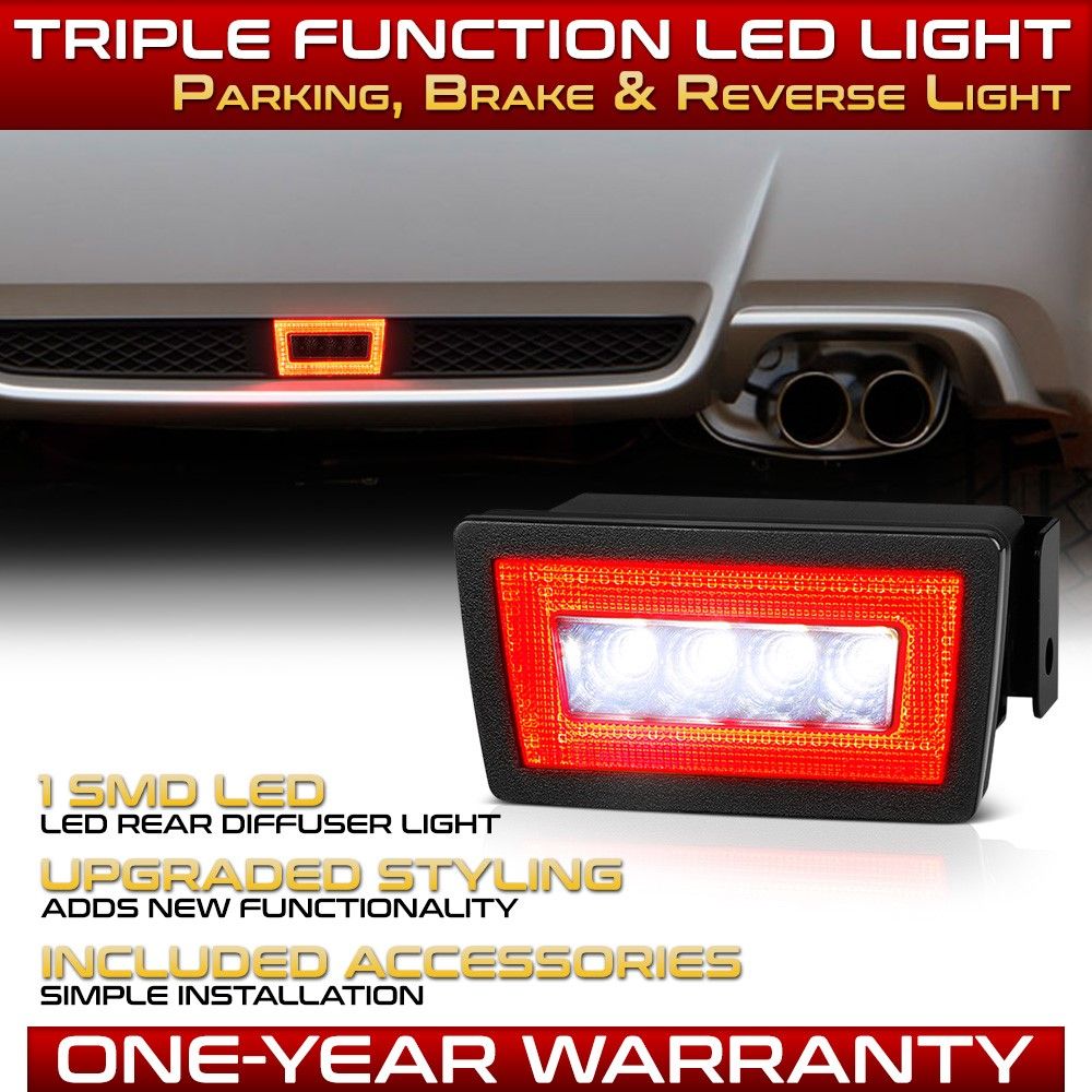 F1 Style Full LED Brake Tail Light Lamp For 2011-2021 Subaru Impreza ...