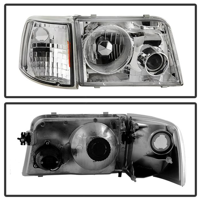 Spyder PRO-JH-FR93-SET-C Ford Ranger 93-97 Projector Headlights With ...