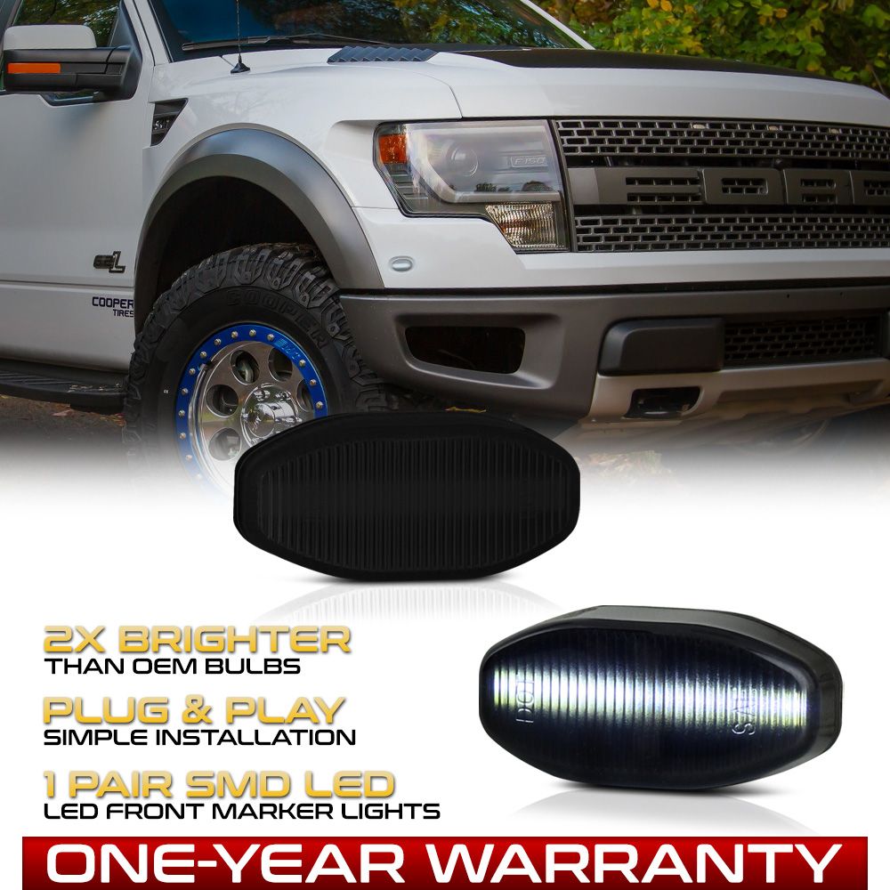 Front White LED Corner Light For 2010-2014 Ford F-150 SVT Raptor ...