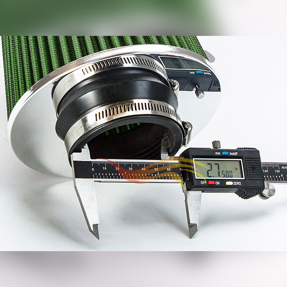 Green 2.75" 70 Mm Inlet Cold Air Intake Cone Replacement Performance ...