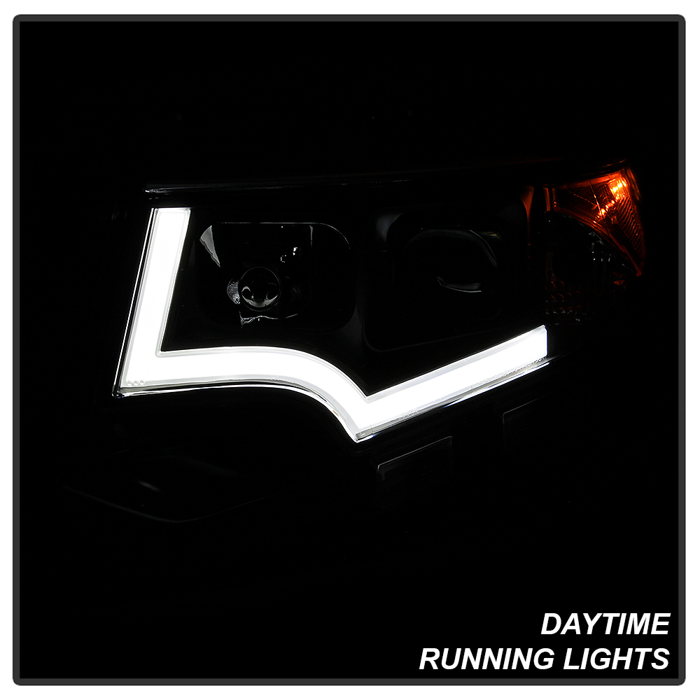 Spyder 2011-2014 Ford Edge Black Housing LED DRL Projector Headlights ...