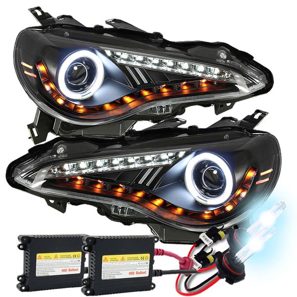 HID Bi-Xenon + 13-14 Scion FR-S FRS Angel Eye Halo (CCFL Upgrade) & LED ...