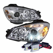 Mercedes Benz C-Class W204 Sedan / Coupe LED DRL Projector Headlights ...