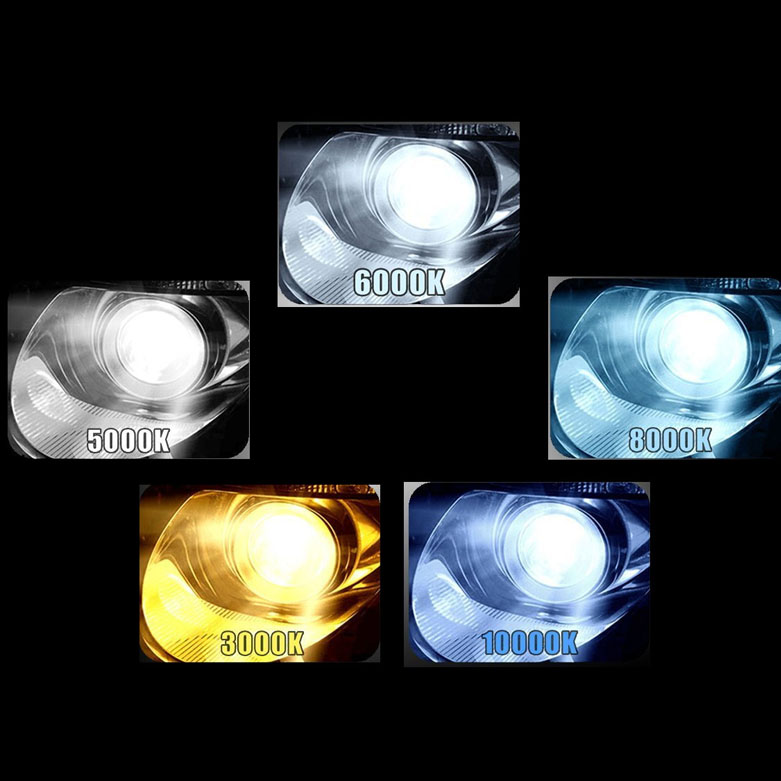 HID Xenon + 01-11 Ford Ranger Pickup Euro Crystal Headlights - Chrome