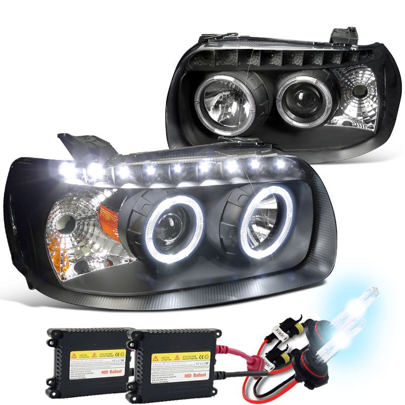HID Xenon + 05-07 Ford Escape LED Halo & LED DRL Projector Headlights ...