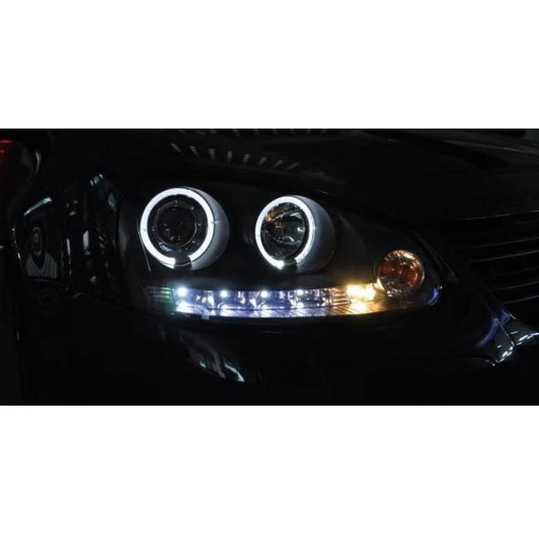 HID Xenon + 06-08 Volkswagen Golf / Jetta / Rabbit Angel Eye Halo & LED ...