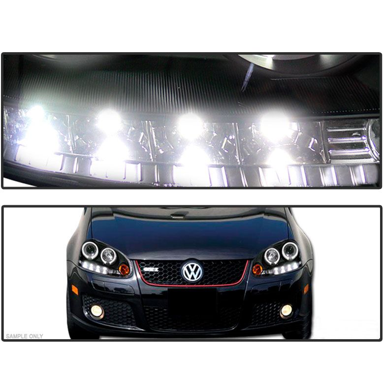 HID Xenon + 06-08 Volkswagen Golf / Jetta / Rabbit Angel Eye Halo & LED ...