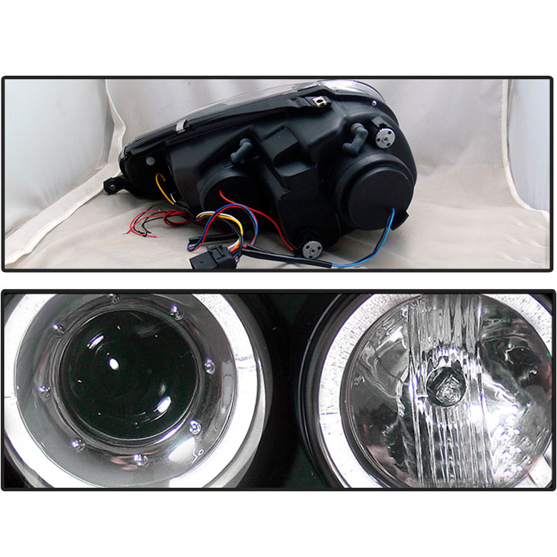 HID Xenon + 06-08 Volkswagen Golf / Jetta / Rabbit Angel Eye Halo & LED ...