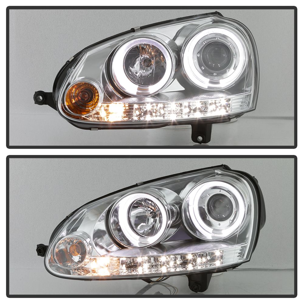 HID Xenon + 06-08 Volkswagen Golf / Jetta / Rabbit Angel Eye Halo & LED ...