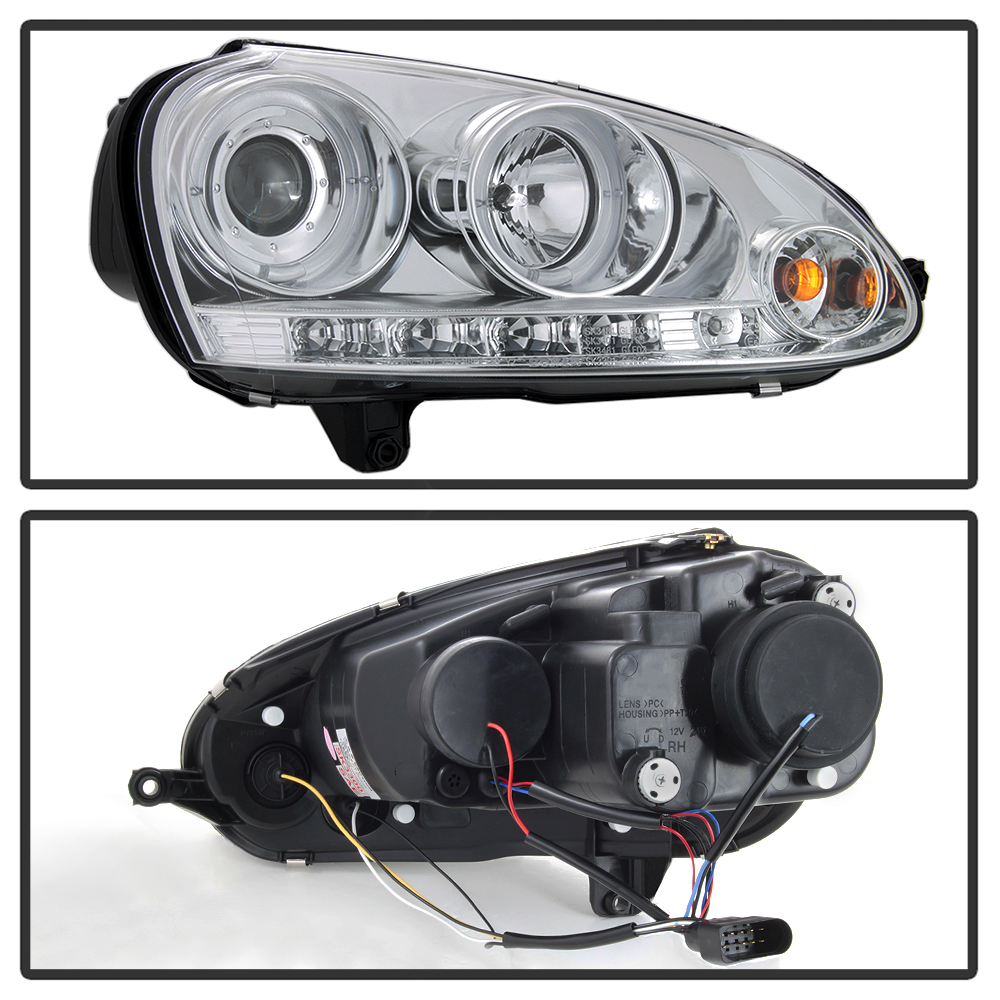 HID Xenon + 06-08 Volkswagen Golf / Jetta / Rabbit Angel Eye Halo & LED ...