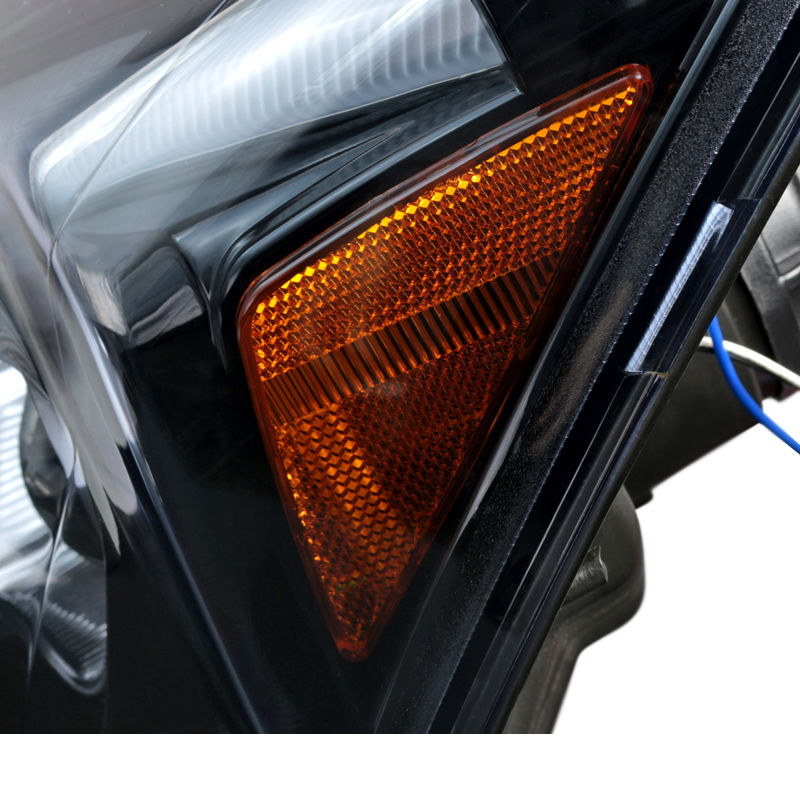 HID Xenon + 07-11 Honda CR-V LED DRL Projector Headlights - Gloss Black