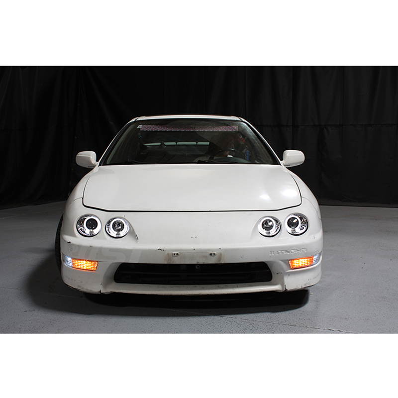 HID Xenon + 1998-2001 Acura Integra Angel Eye Halo Projector Headlights ...