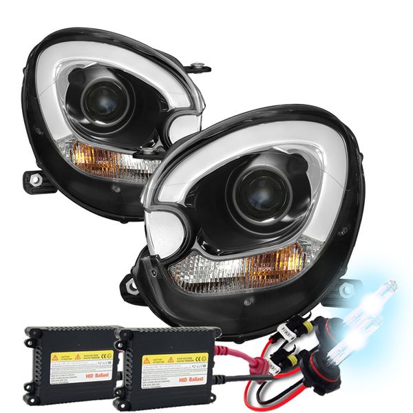 HID Xenon + 2011-16 Mini Cooper Countryman LED-Tube Projector ...
