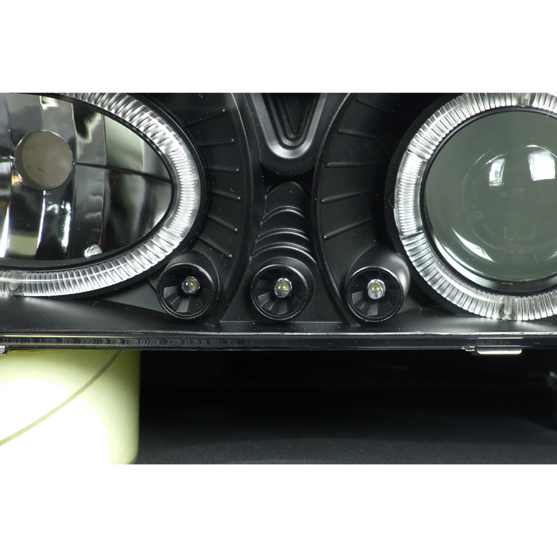 HID Xenon + 88-93 Chevy C10 CK Full Size Angel Eye Halo & LED Projector ...