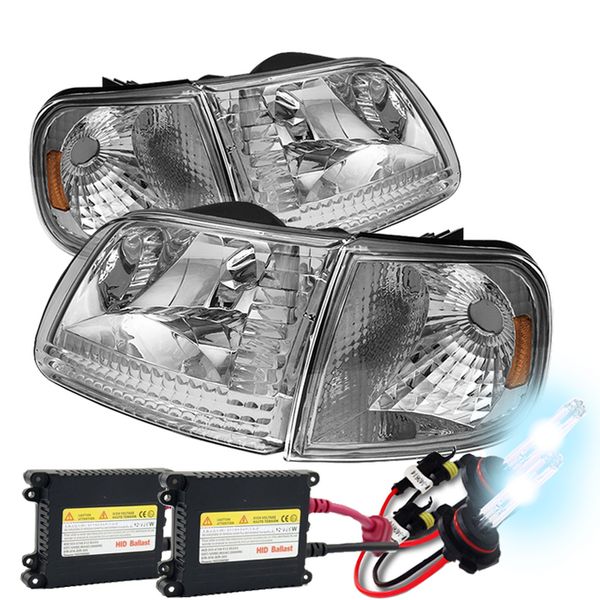 HID Xenon + 97-03 Ford F150 / Expedition Crystal Headlights + Corner ...