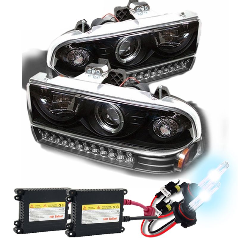 HID Xenon + 98-04 Chevy S10 / Blazer Halo Projector Headlights + LED ...