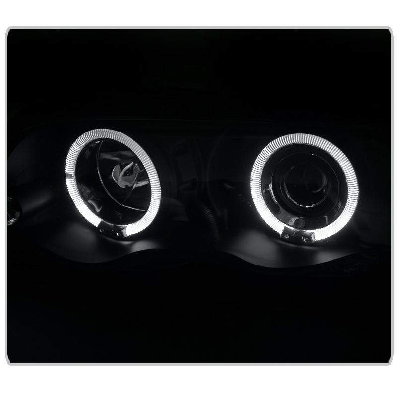 HID Xenon + 99-01 BMW E46 3-Series 4DR Angel Eye Halo Projector ...