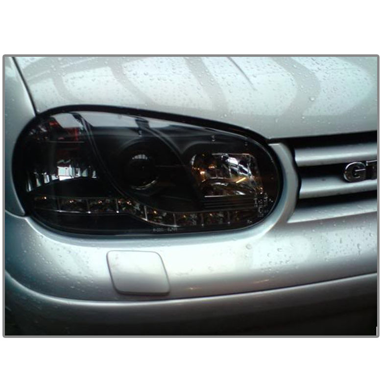 HID Xenon + 99-05 Volkswagen Golf / Jetta MK4 LED DRL Projector ...
