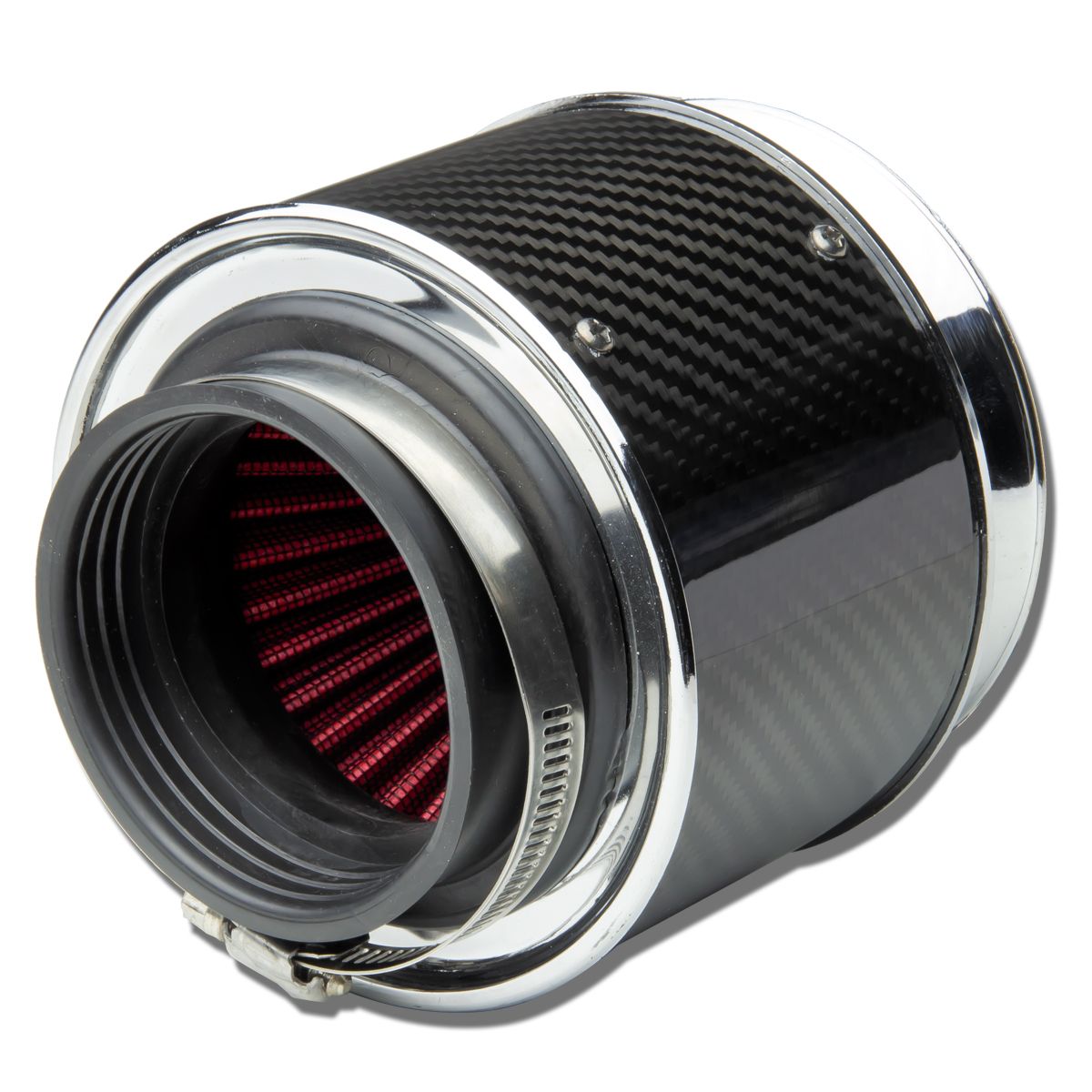 High Flow Air Filter - 3.00 Inch Inlet - Replacement Carbon Fiber ...