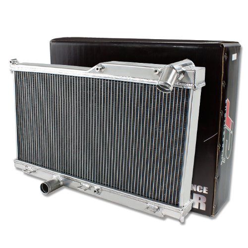 J2 93-97 MAZDA RX7 RX-7 FD FD3S S6/S7 MT 3-ROW POLISHED ALUMINUM RACING ...