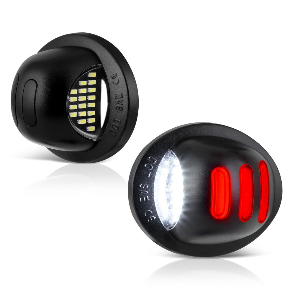 LED License Plate Light Tag Lamp - 1980-2014 Ford F150 - Red Neon Tube ...