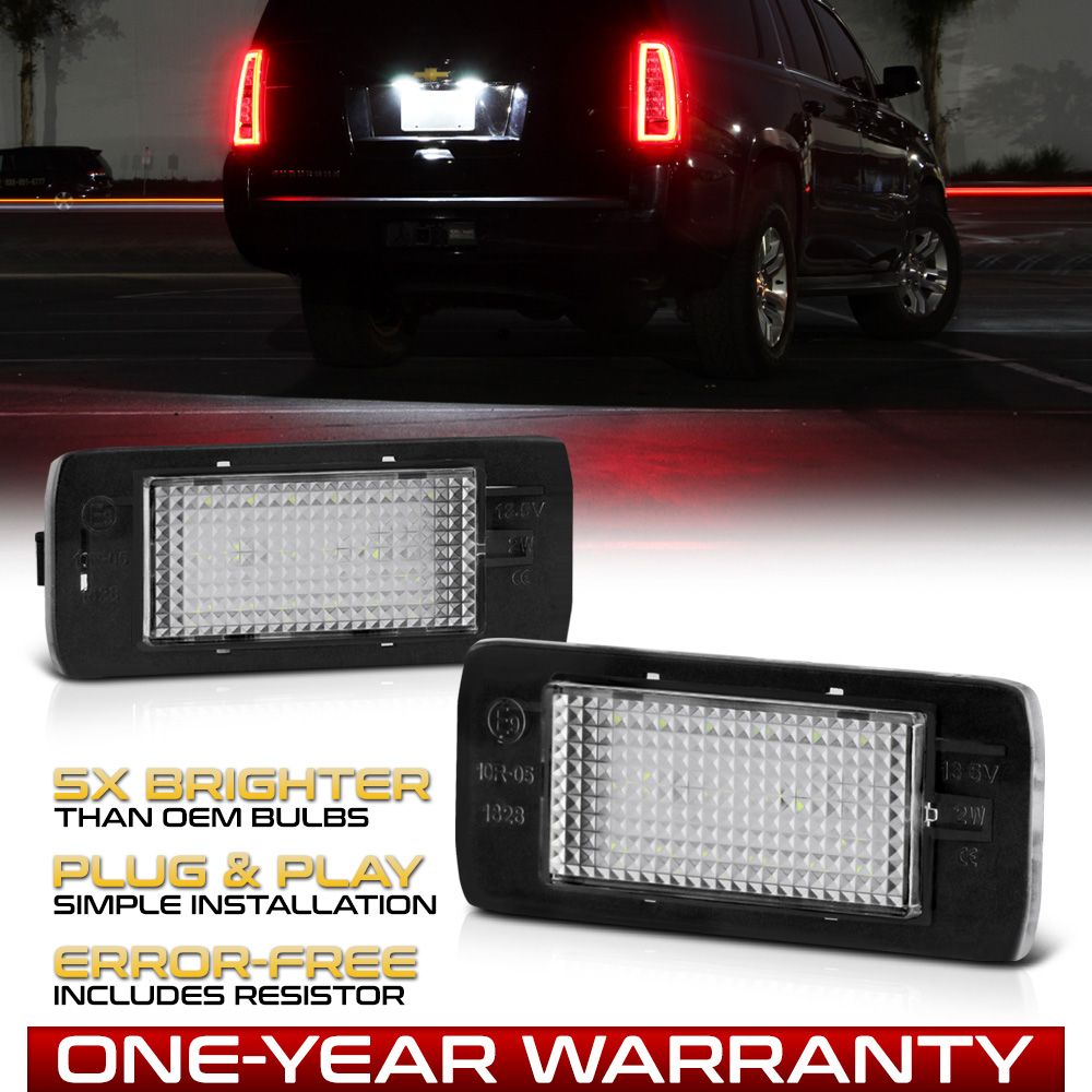 LED License Plate Light Tag Lamp - 2015-20 Chevy Tahoe Suburban GMC ...