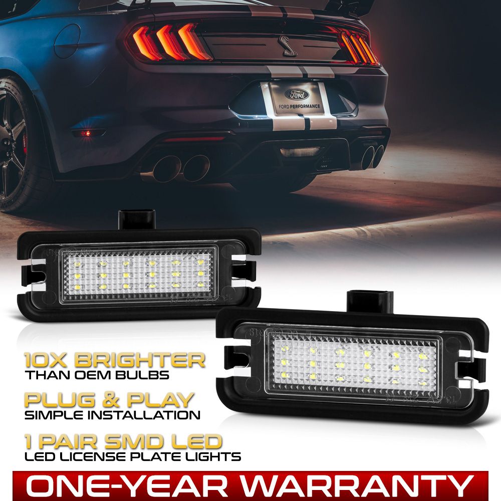 LED License Plate Light Tag Lamp - 2015-22 Ford Mustang S550 - LAC-LP ...