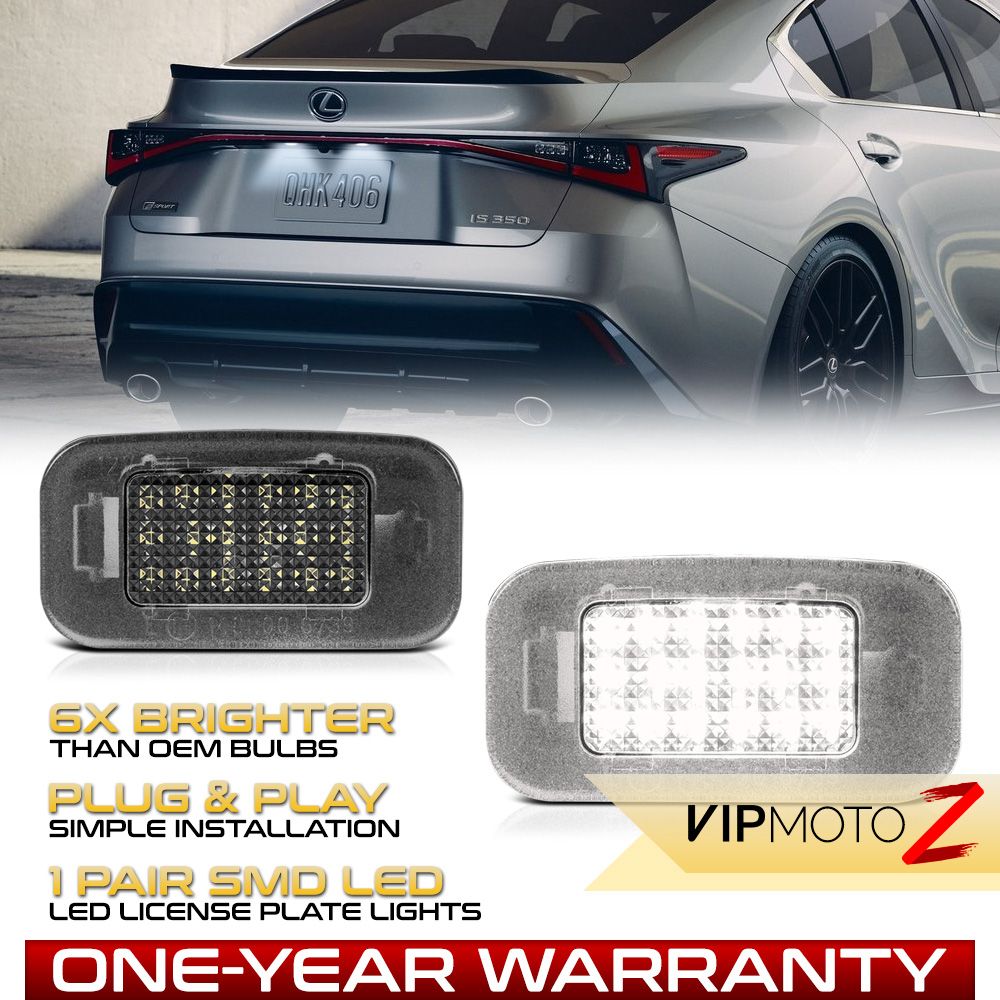 LED License Plate Light Tag Lamp - 2017-2022 IS300 IS350 RC300 RC350 ...