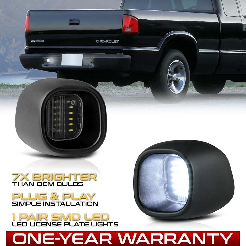 LED License Plate Light Tag Lamp Chevy S10 GMC Sonoma Blazer Jimmy ...