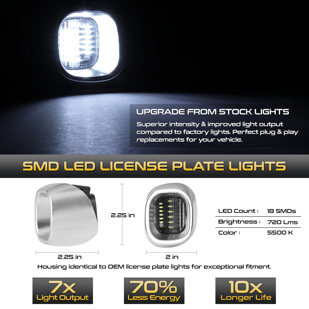 LED License Plate Light Tag Lamp Chevy S10 GMC Sonoma Blazer Jimmy ...