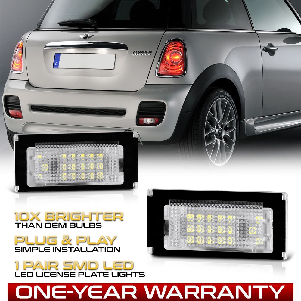 LED License Plate Light Tag Lamp - Mini Cooper R50 R52 R53 - LAC-LP-MC02