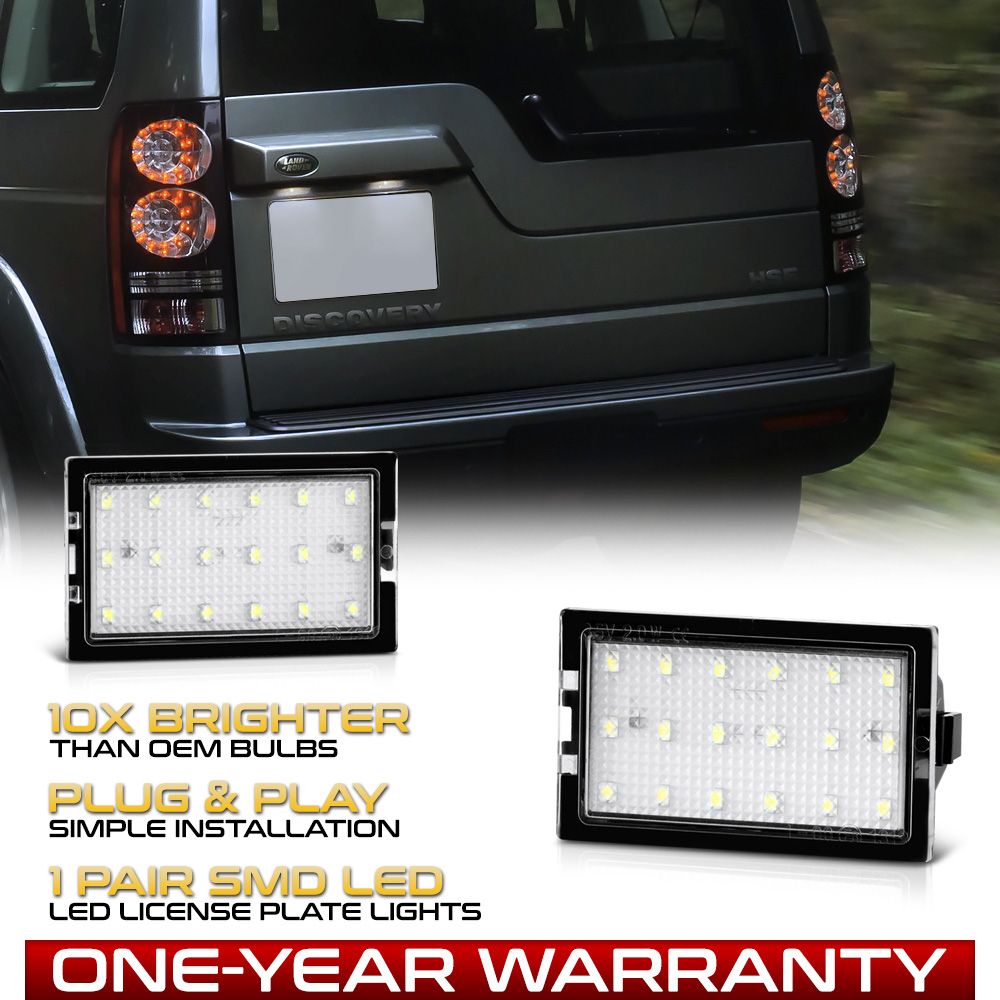 LED License Plate Light Tag Lamp - Range Rover Sport L320 LR2 LR3 LR4 ...