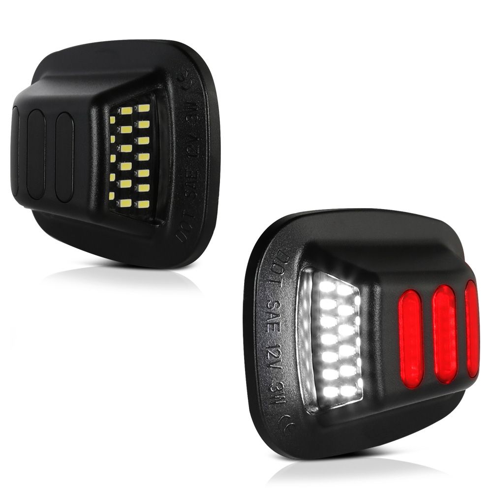 LED License Plate Tag Light For 88-00 Chevy GMC C/K Pickup - Red Neon ...