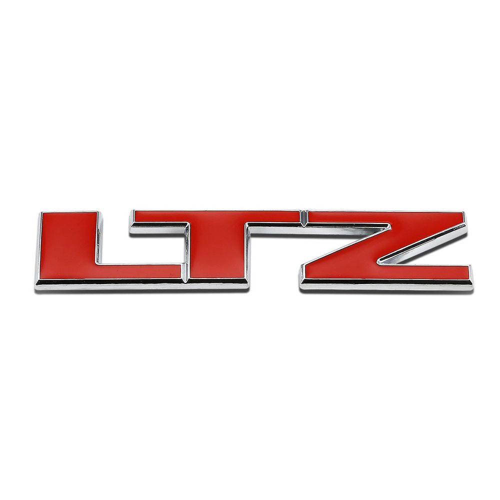 Metal Emblem Decal Logo Trim Badge - LTZ - Red Letters