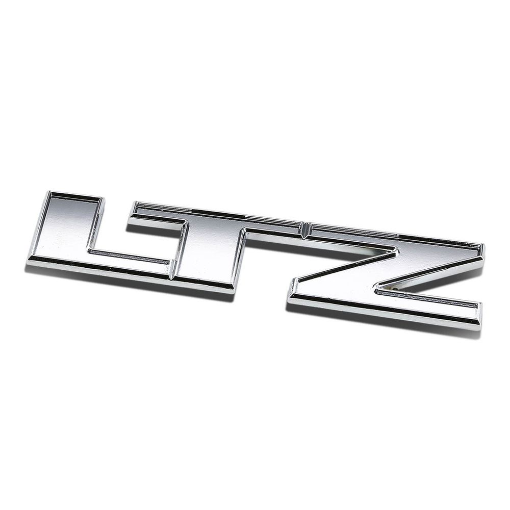 Metal Emblem Decal Logo Trim Badge - LTZ - Silver Letters