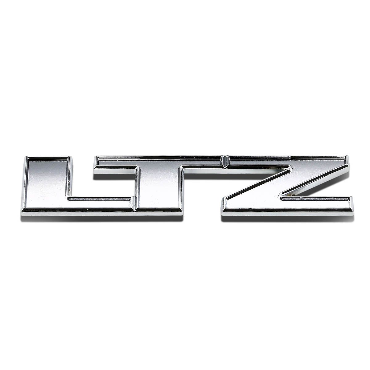Metal Emblem Decal Logo Trim Badge - LTZ - Silver Letters