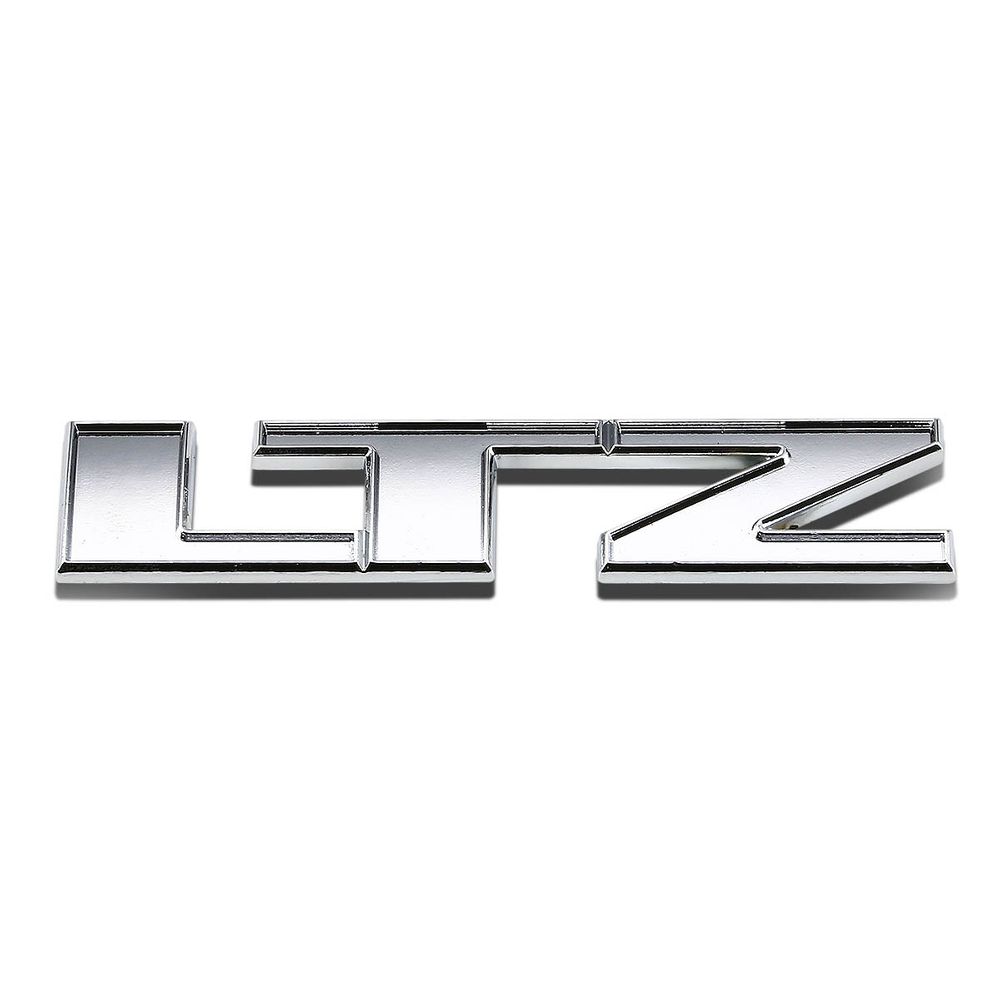 Metal Emblem Decal Logo Trim Badge - LTZ - Silver Letters