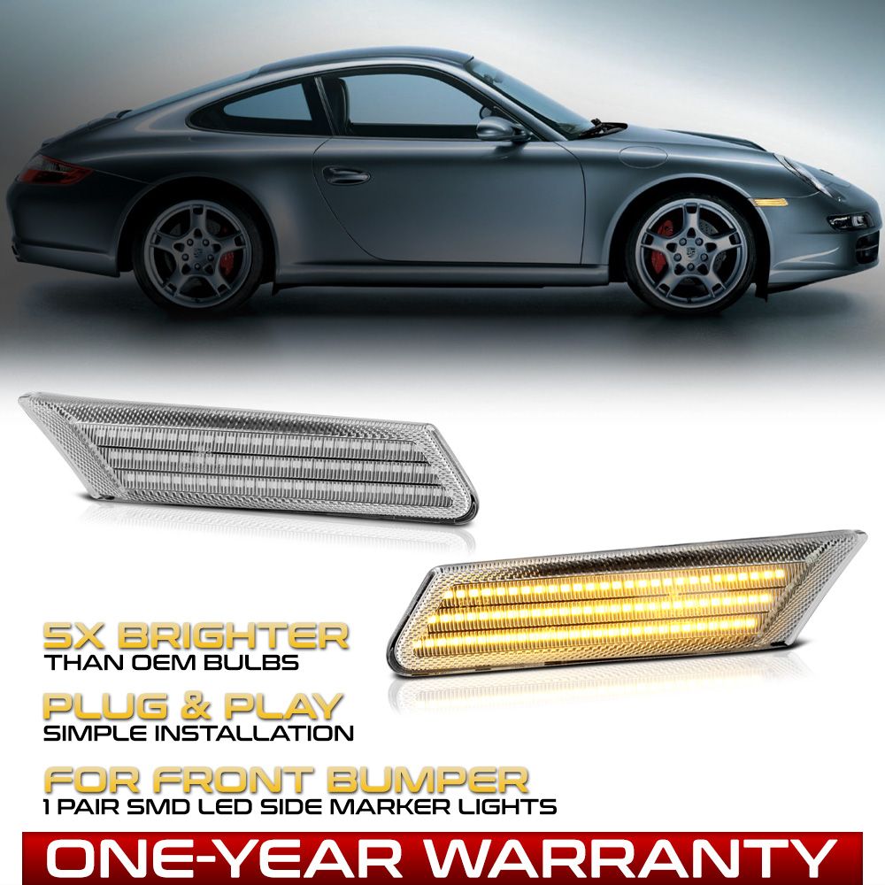 Porsche 987/997 [Tri-LED Strip] Sequential Signal LED Side Marker ...
