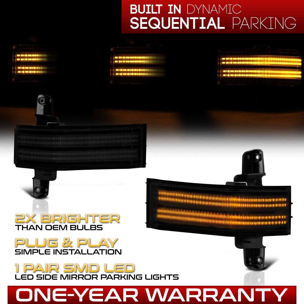 Sequential Signal - Amber LED Side Mirror Light - LAC-MIR-CS14V2-LED-SEQ-SM
