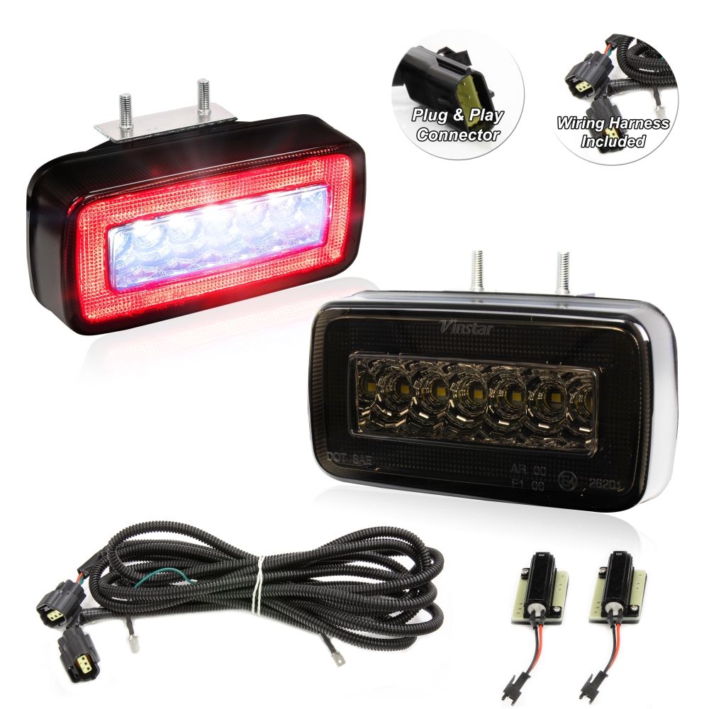 Smoked Lens LED Rear Fog Reverse Light For Mercedes Benz W463 G500 G550 ...